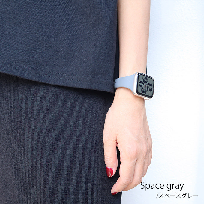 AriRi アップルウォッチ スリムラバーバンド